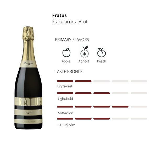 Fratus Franciacorta Brut DOCG (Sparkling White) - Gaetano's Wine Bar